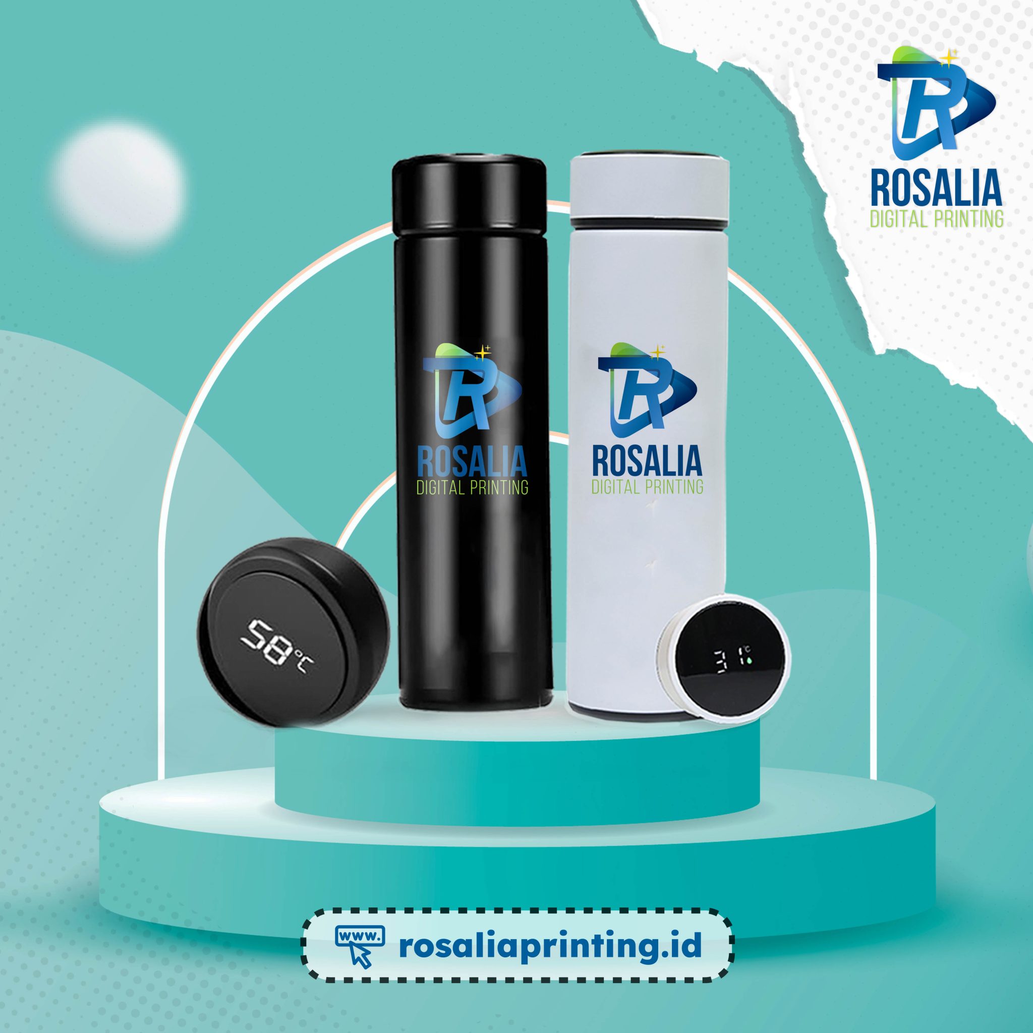TUMBLER STAINLESS LIFE LED - Rosalia Printing